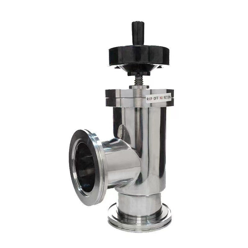 Vacuum ISO63-ISO300 Manual L Type ISO Angle Valves with Bellow ...